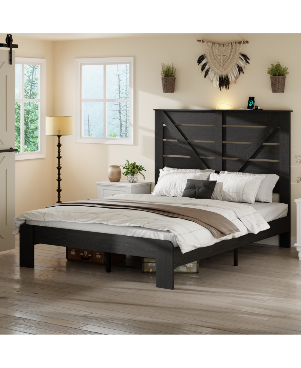 Click here for Streamdale Furniture Full Wood Platform Bed Frame... prices