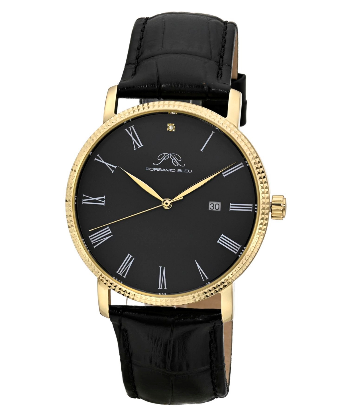 Click here for Porsamo Bleu Mens Veritas 1 Genuine Leather Band W... prices