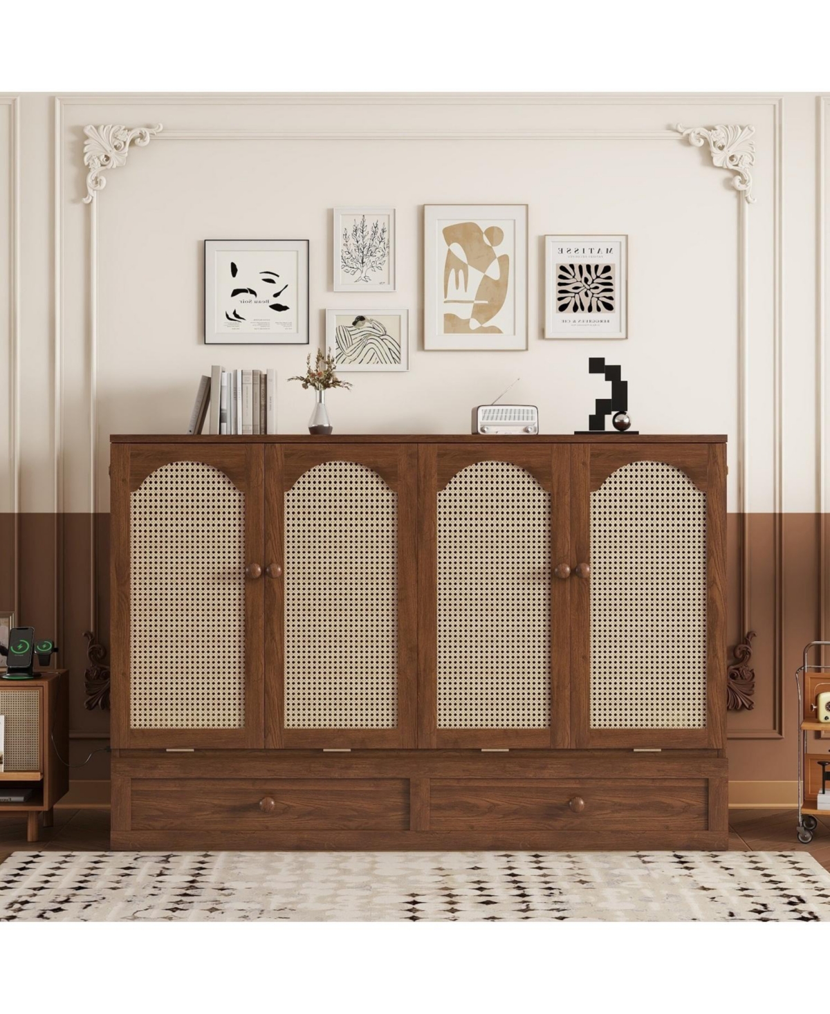 Click here for Streamdale Furniture Queen Murphy Bed - Walnut - W... prices