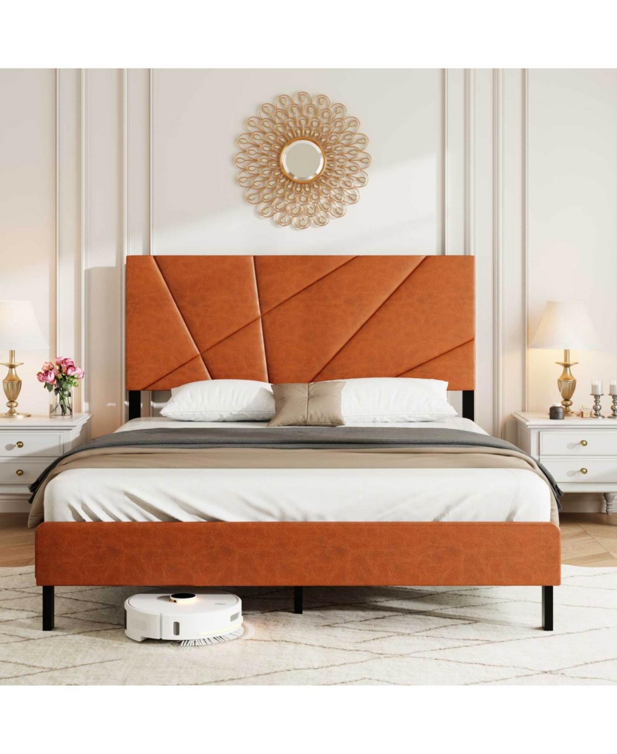 Click here for Streamdale Furniture Queen Metal Platform Bed Fram... prices