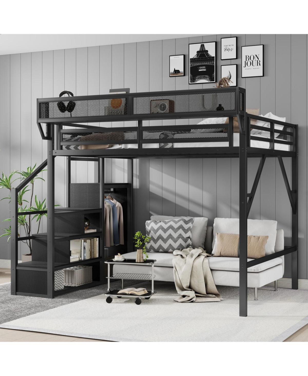 Click here for Streamdale Furniture Streamdale Queen Loft Bed wit... prices