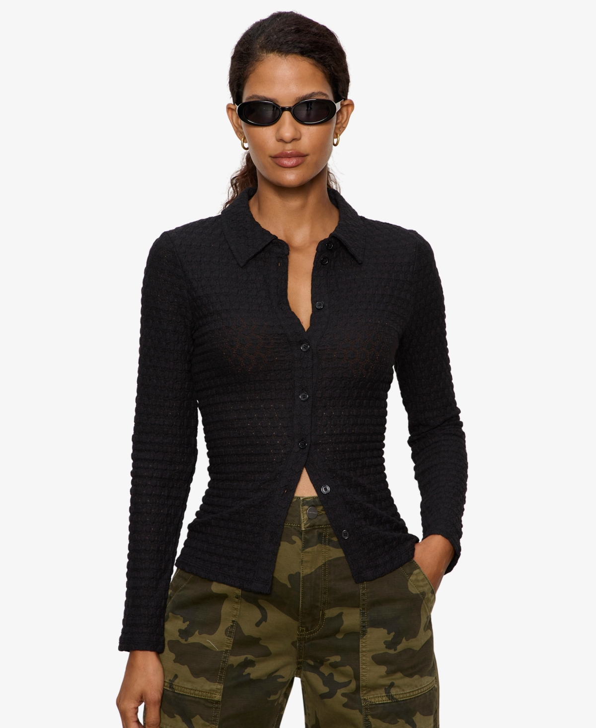 Click here for Sanctuary Petite Dreamer Long-Sleeve Collared Shir... prices