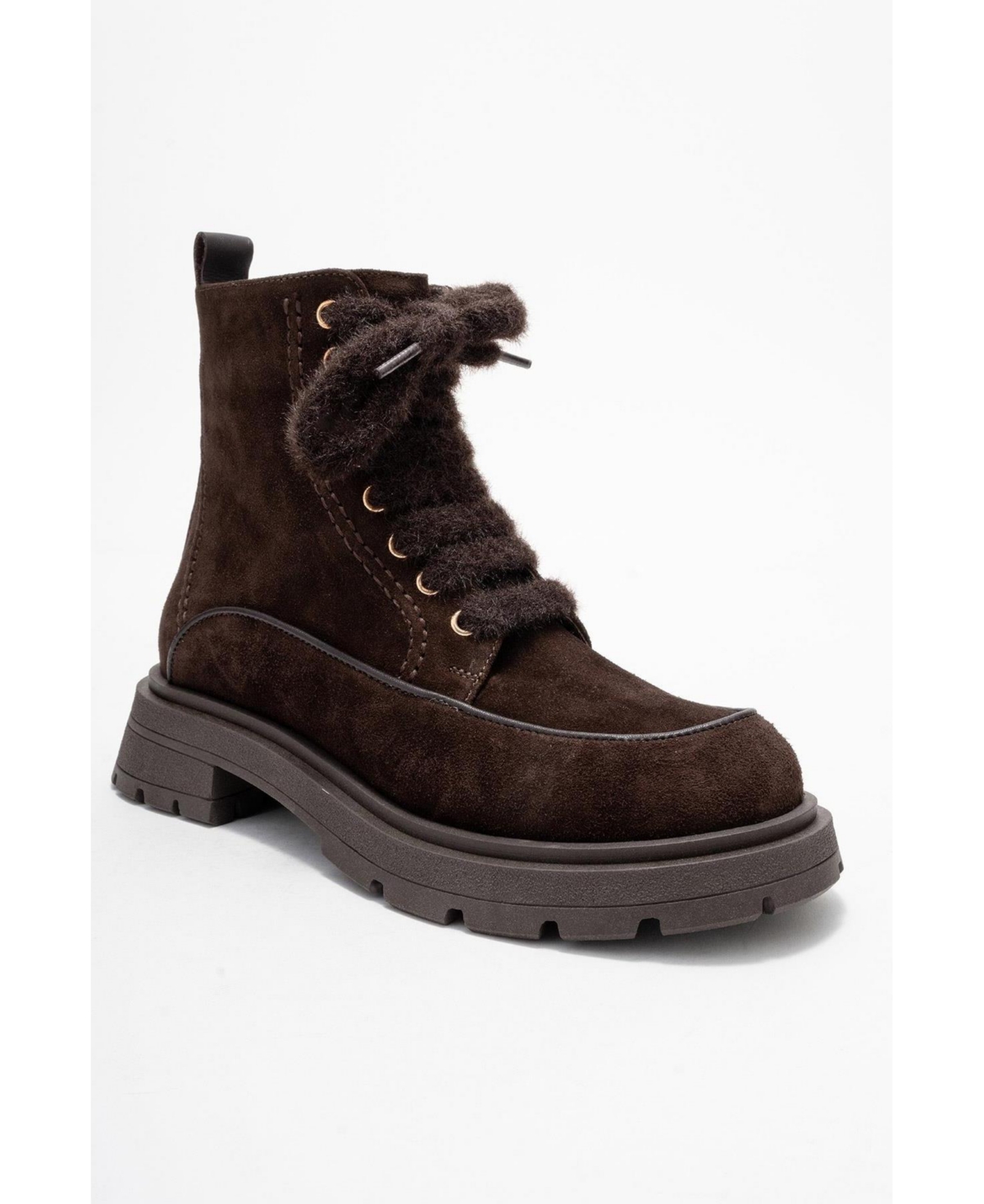 Click here for Forever & Always Shoes Mina Leather Combat Boot (W... prices