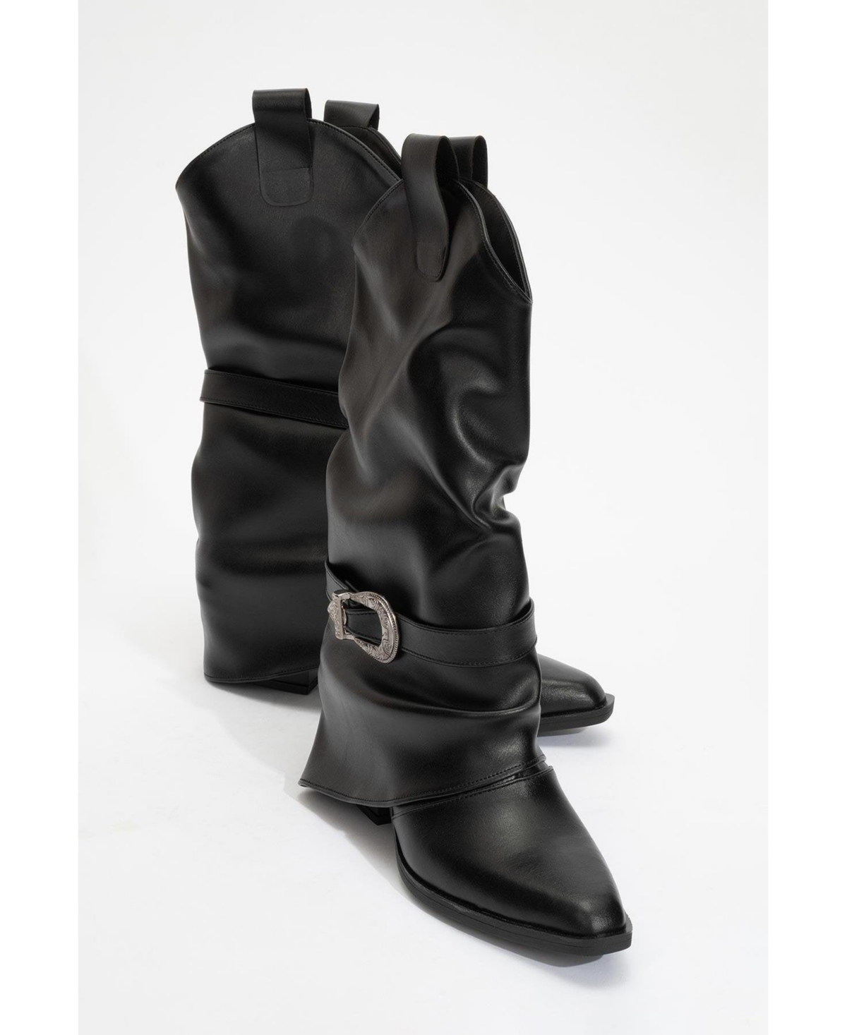 Click here for Prologue Shoes Womens Okus Buckle Block Heel Boot... prices