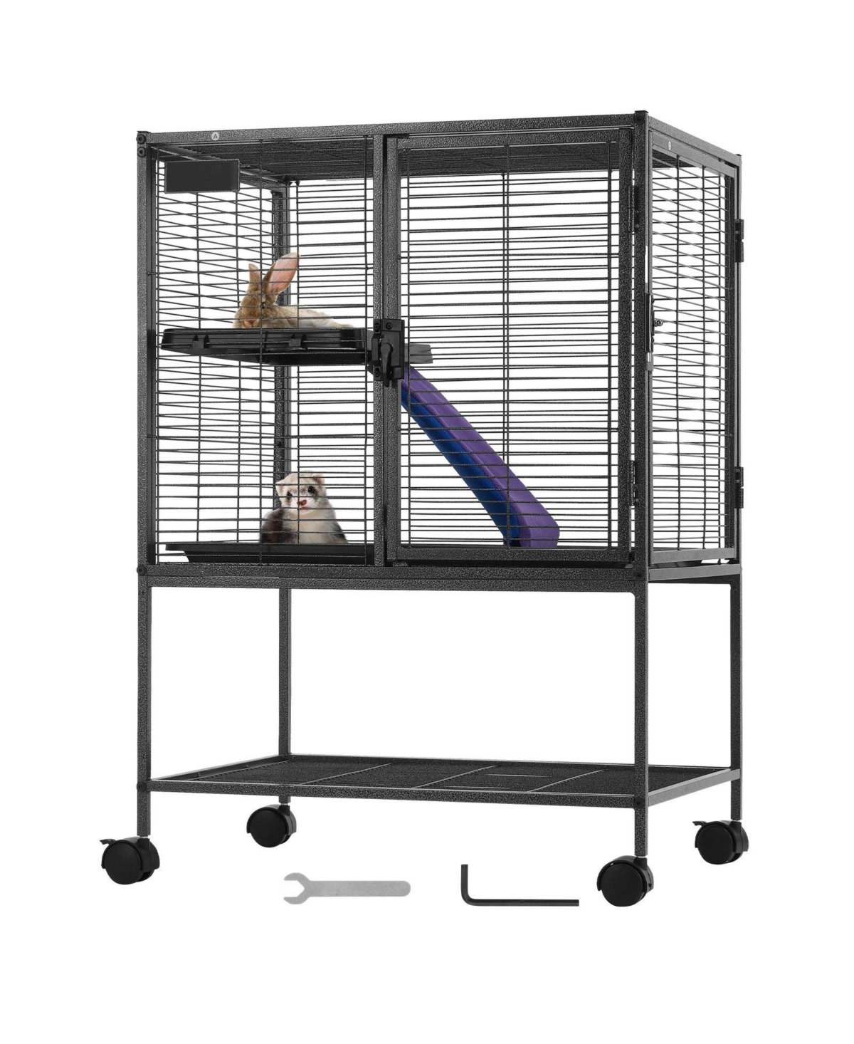 Click here for Cozito 34" 2-Tier Rolling Small Animal Cage w... prices
