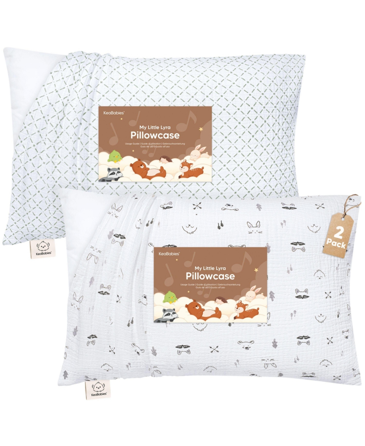 Click here for KeaBabies Lyra Muslin Toddler Pillowcases 13x18  2... prices