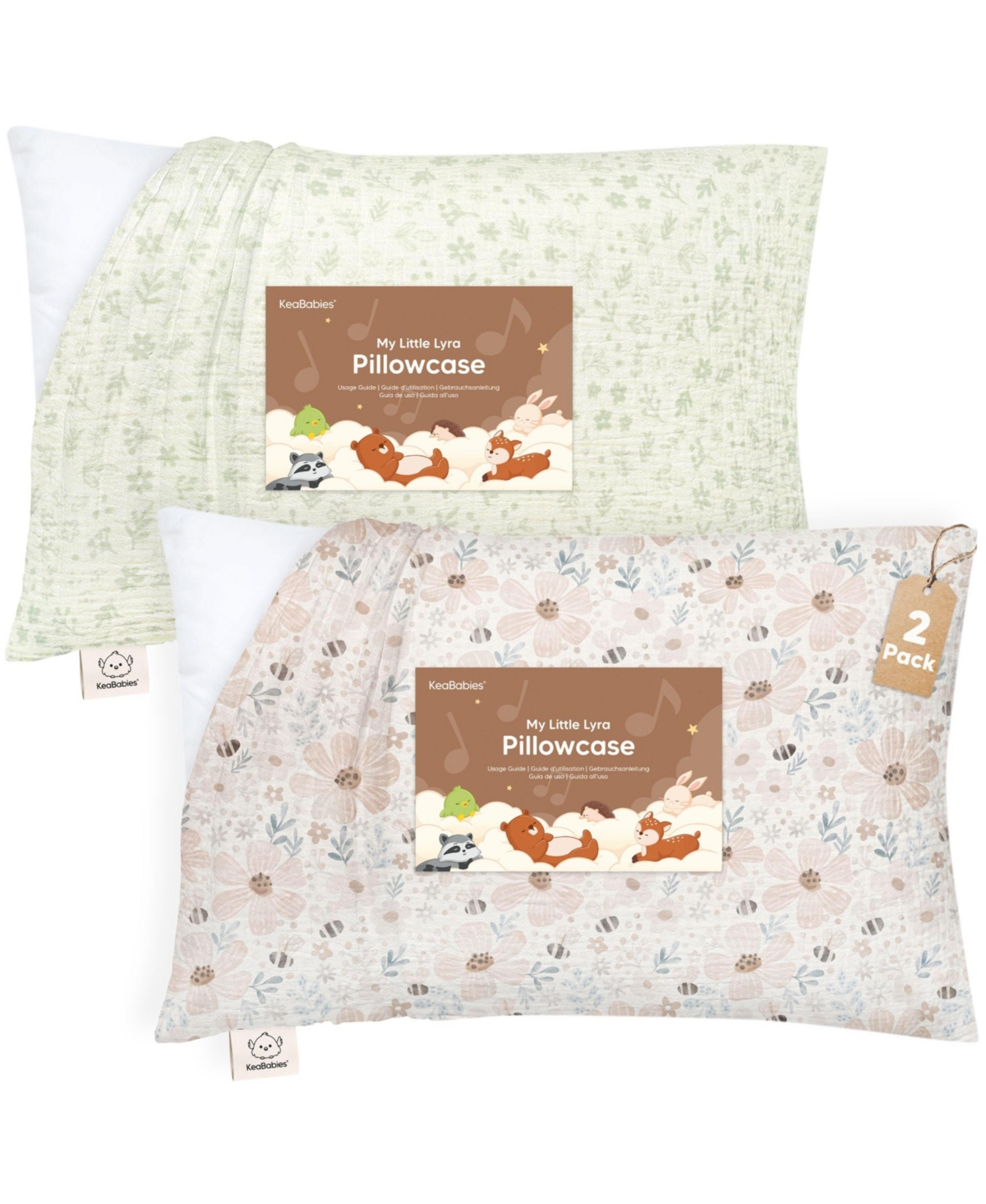Click here for KeaBabies Lyra Muslin Toddler Pillowcases 13x18  2... prices