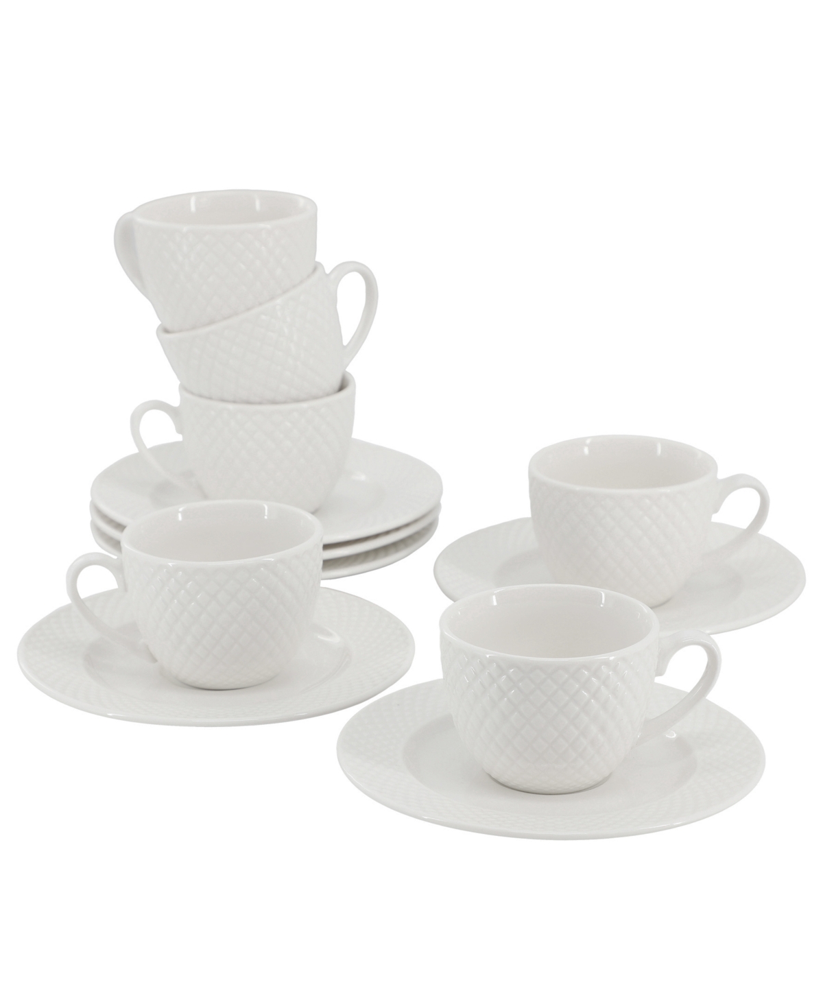 Click here for Elama Sol 12-Pc. Espresso Cup & Saucers  Service F... prices