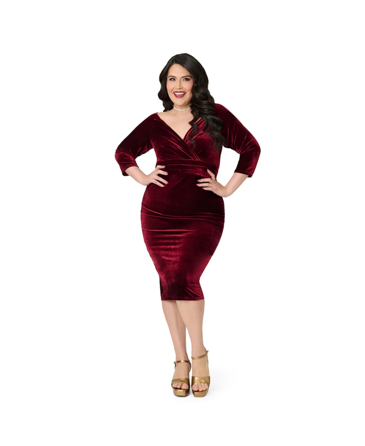 Click here for Unique Vintage Plus Size Shailene Pencil Dress - E... prices