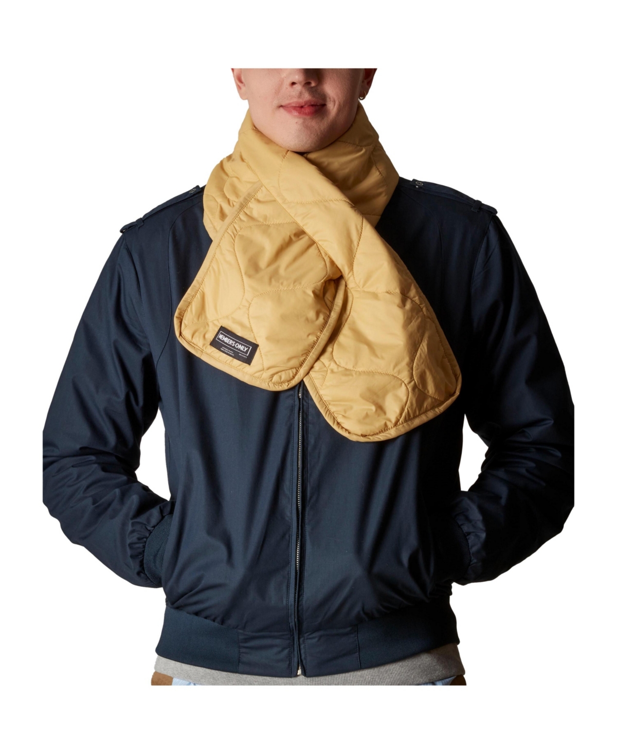 Click here for Members Only Mens Quilted Scarf - Yellow prices