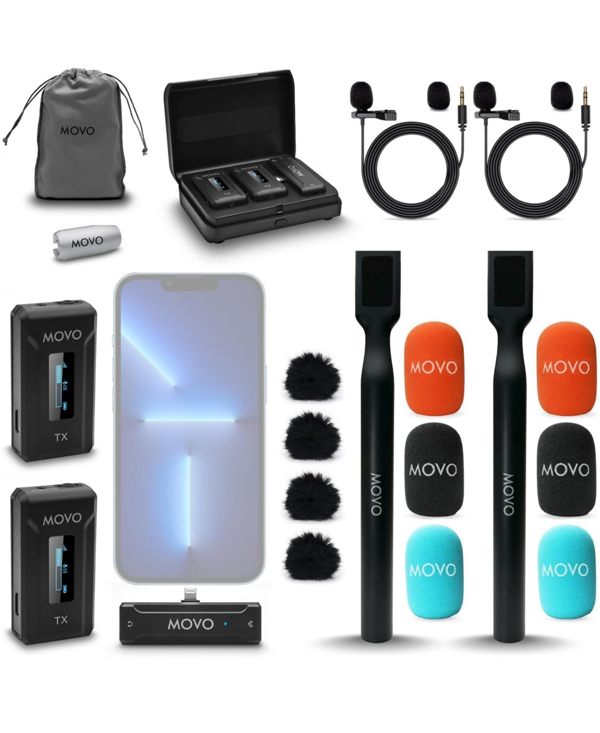 Click here for Movo Wmx-2-l-Duo Dual Wireless Lavalier Microphone... prices