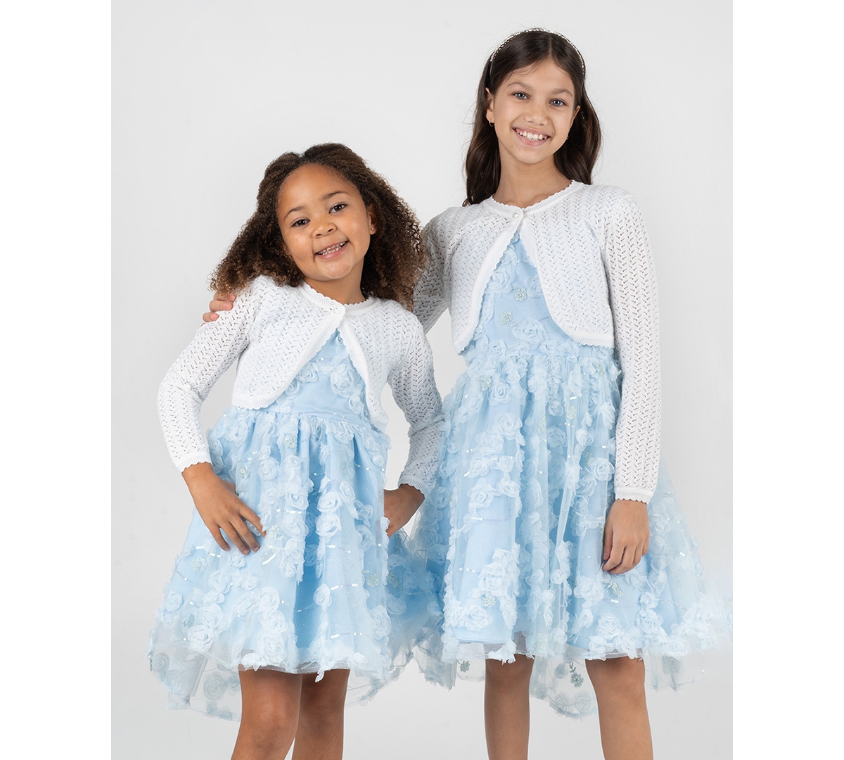 Click here for Rare Editions Girls 7-16 Crochet Knit Long-Sleeve... prices