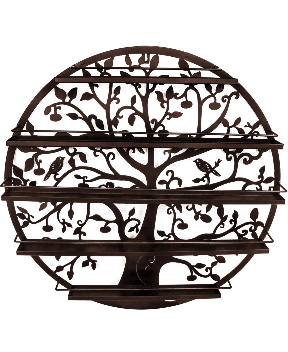 Click here for Sorbus Tree Silhouette Round Metal Wall Mounted 5... prices