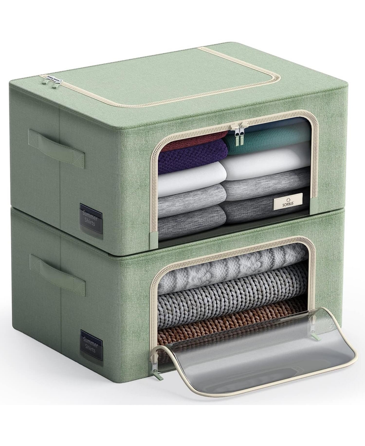 Click here for Sorbus 2 Pack Small Foldable Storage Box - Metal F... prices