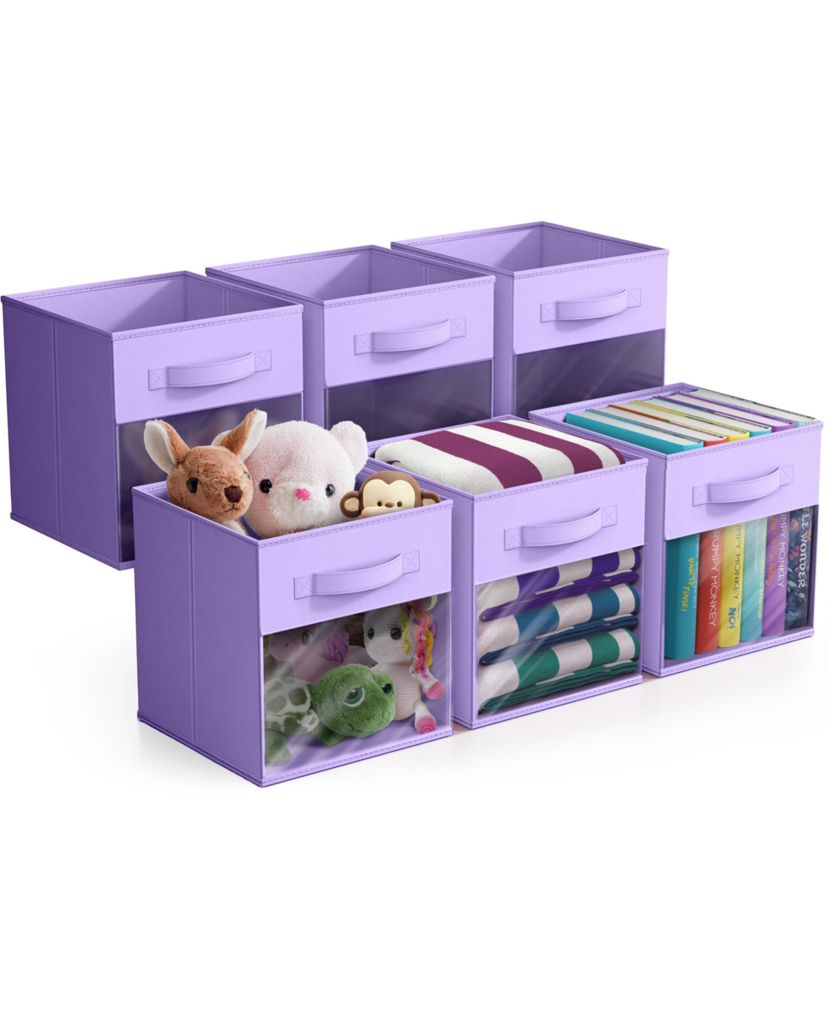 Click here for Sorbus 11 Inch Storage Bins with Clear Window - Pa... prices