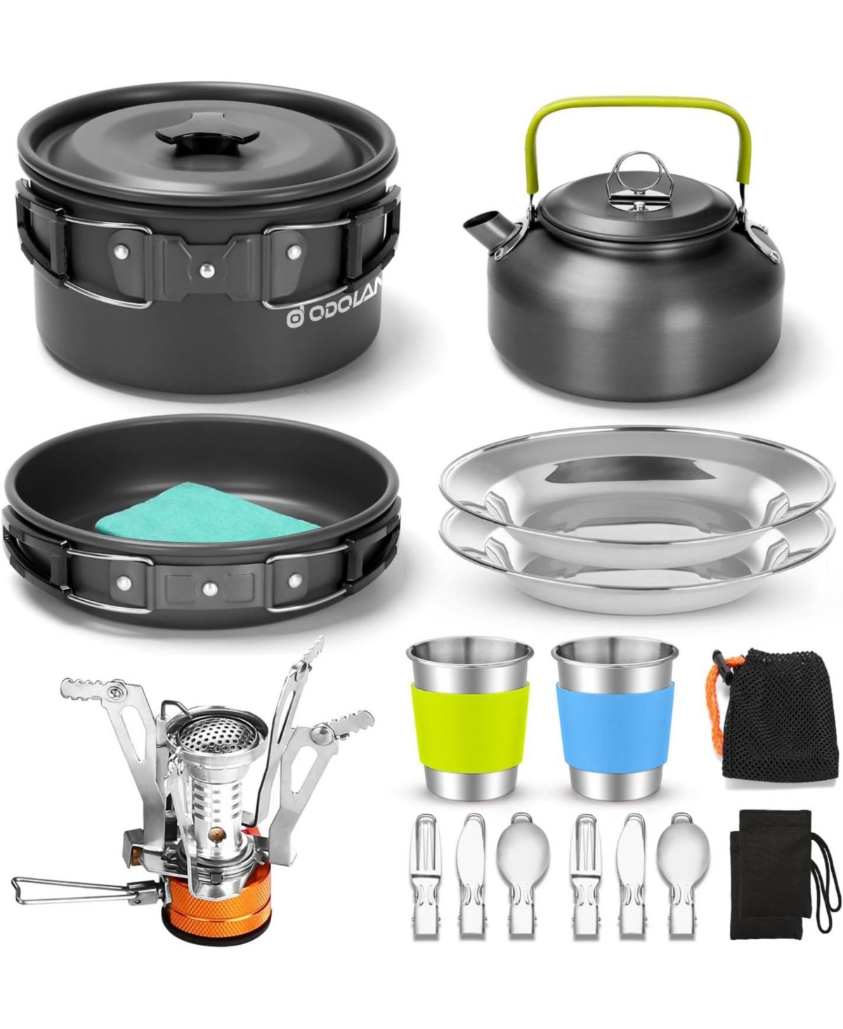Click here for Aofar 16pcs Non-Stick Camping Cookware Set with Fo... prices