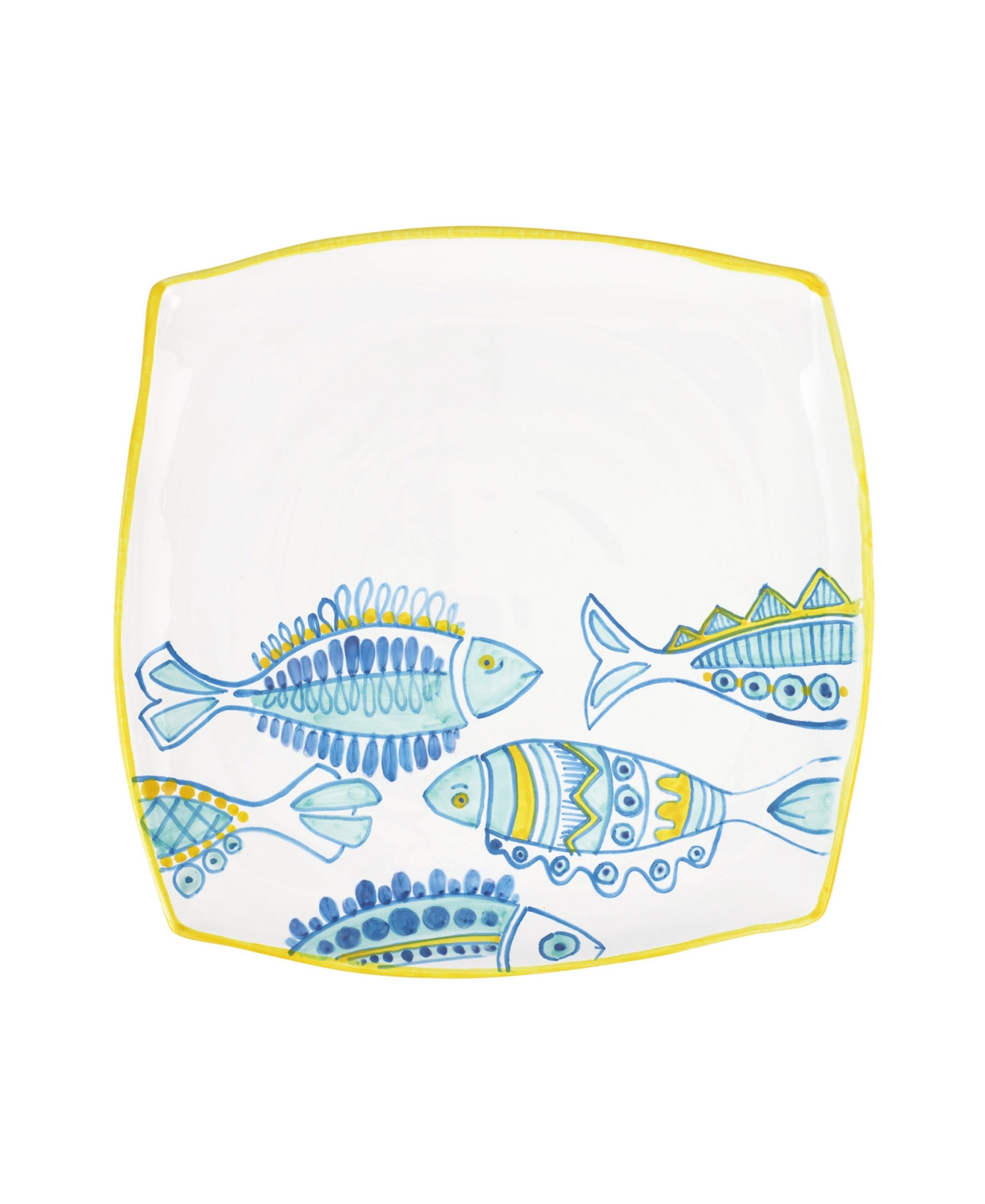 Click here for Vietri Elbas Fish Square Platter - Open Misce prices