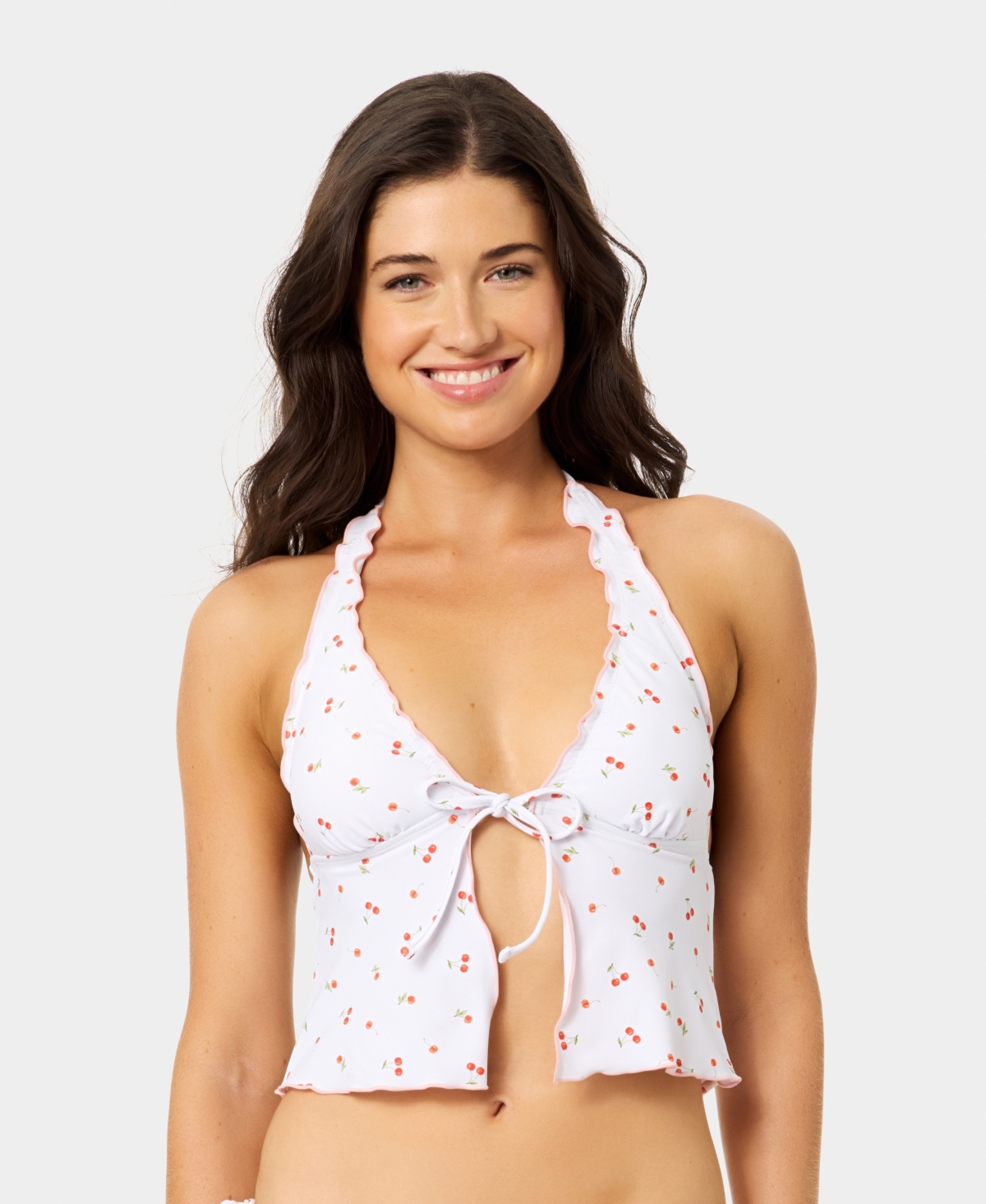 Click here for California Waves Womens Mini Cherry Lettuce Edge F... prices