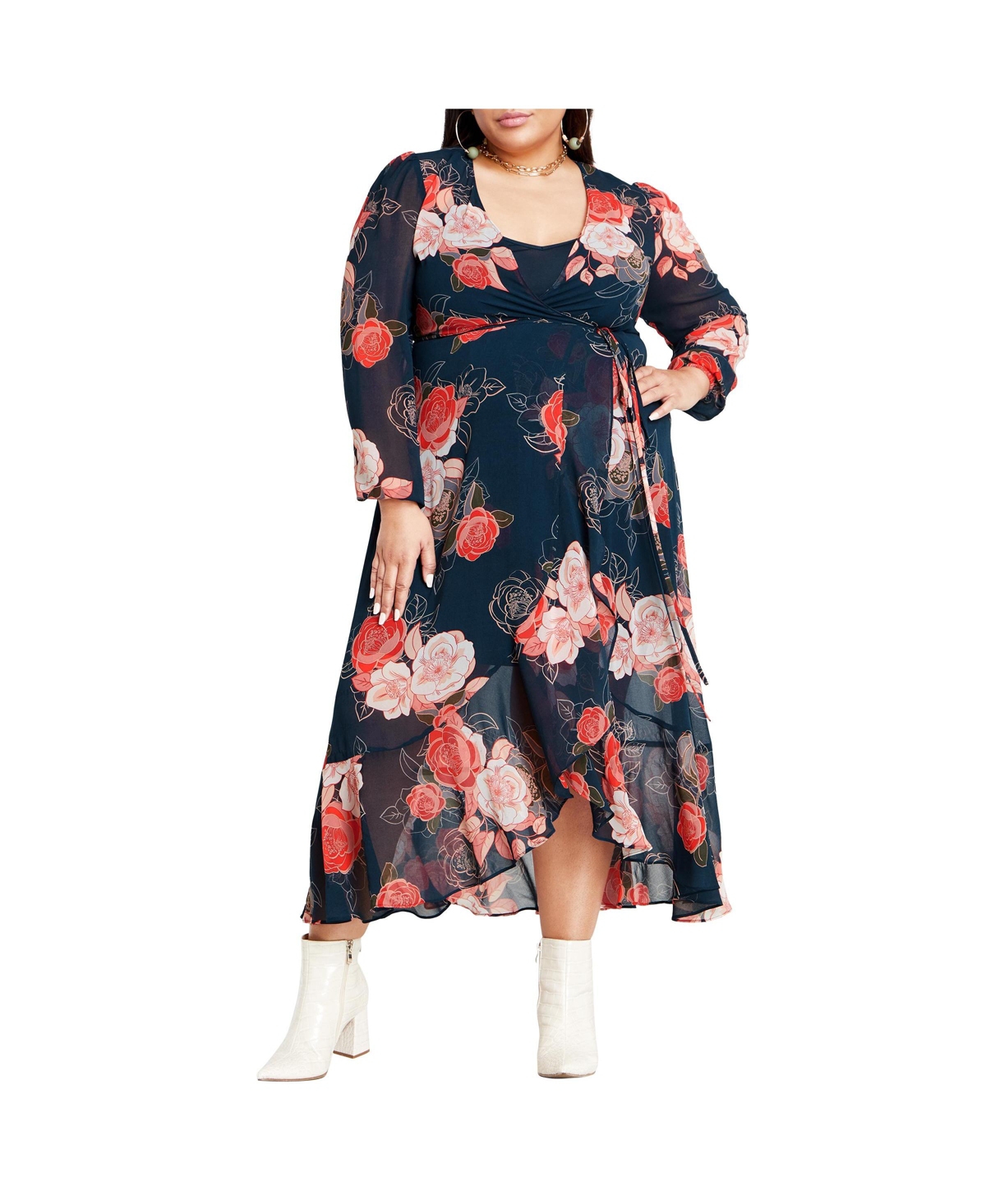 Click here for City Chic Womens Sadie Maxi Dress - Navy gardenia prices