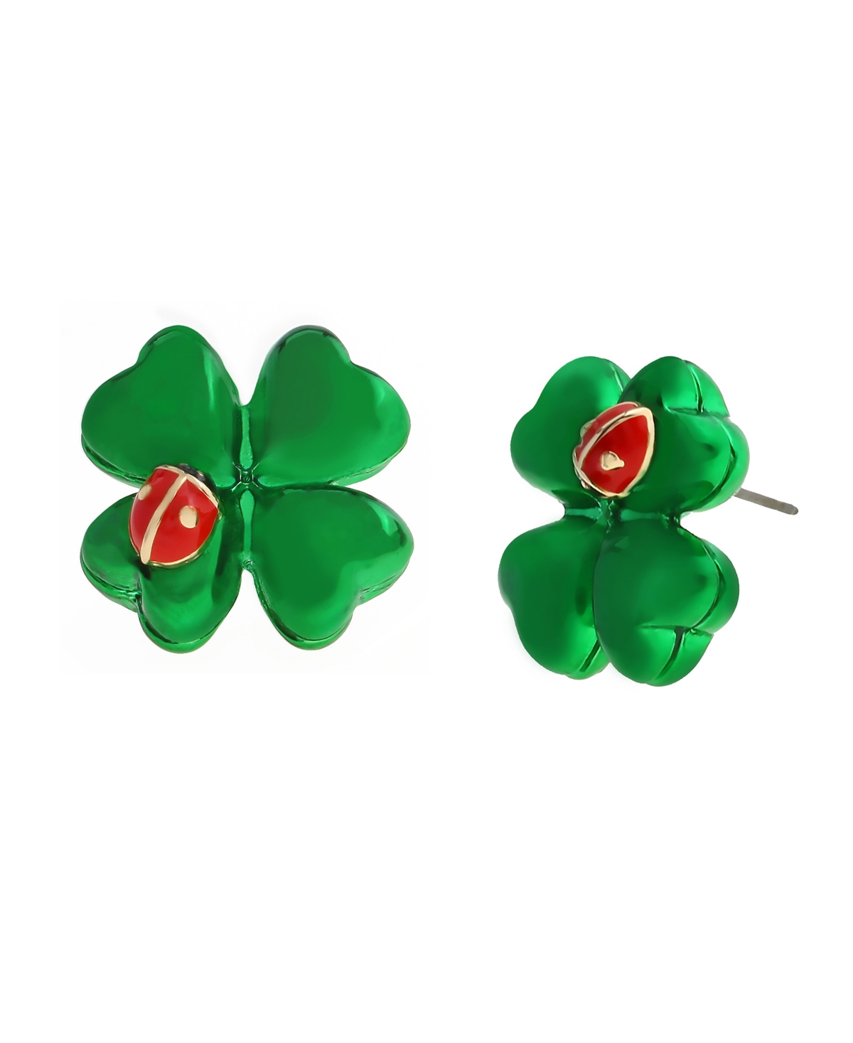 Click here for Betsey Johnson Green Paddys Princess Shamrock Stud... prices