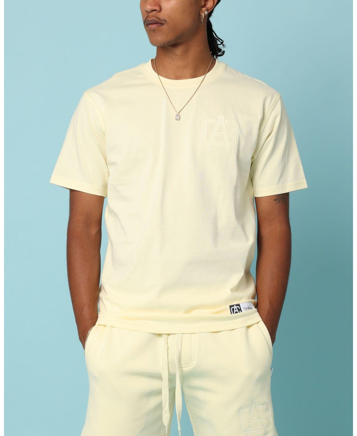 Click here for Carre Mens Digi Mock T-Shirt - yellow prices