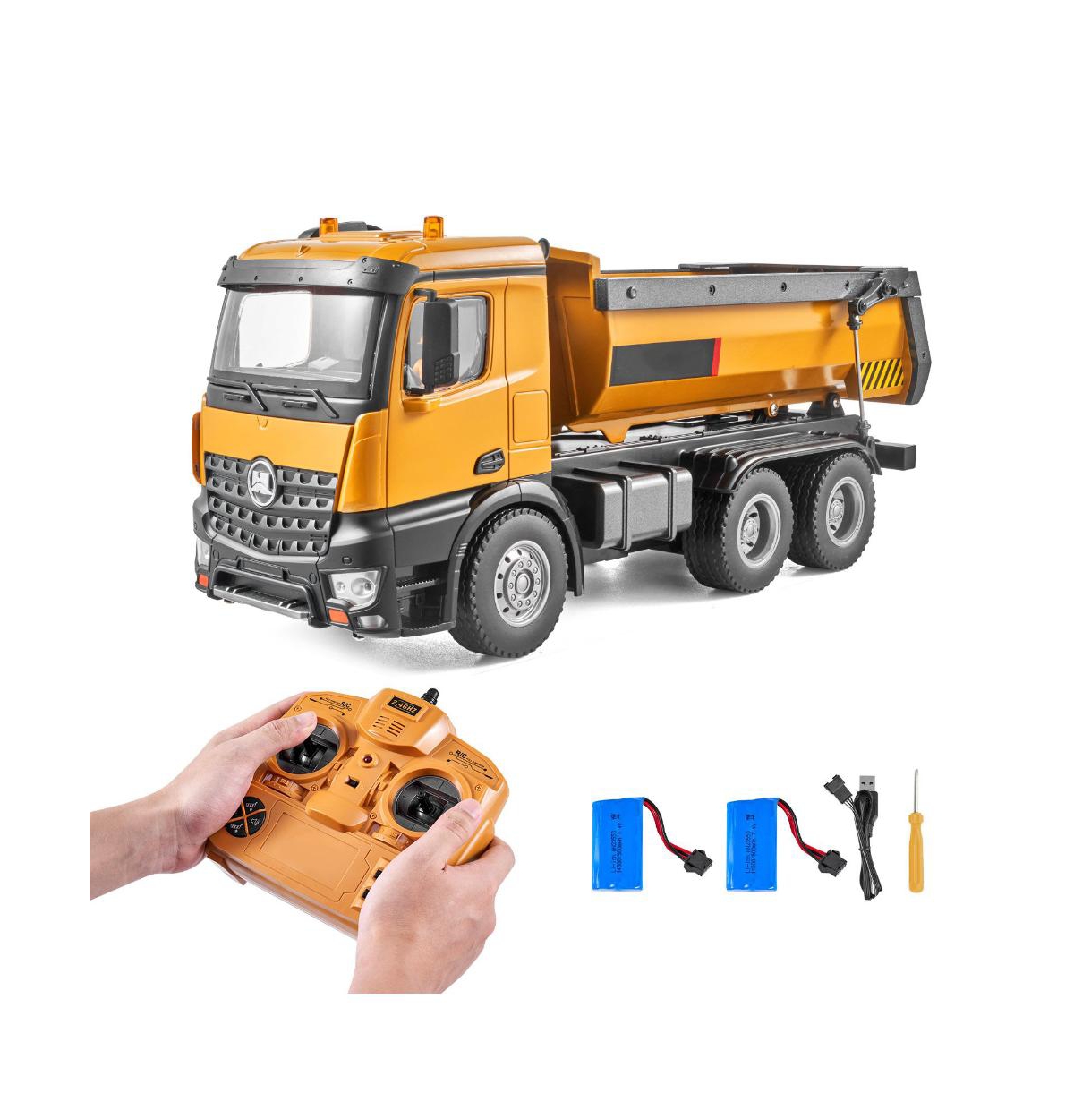Click here for Slickblue Rc Dump Truck Toy  10-Channel 1:14 Scale... prices