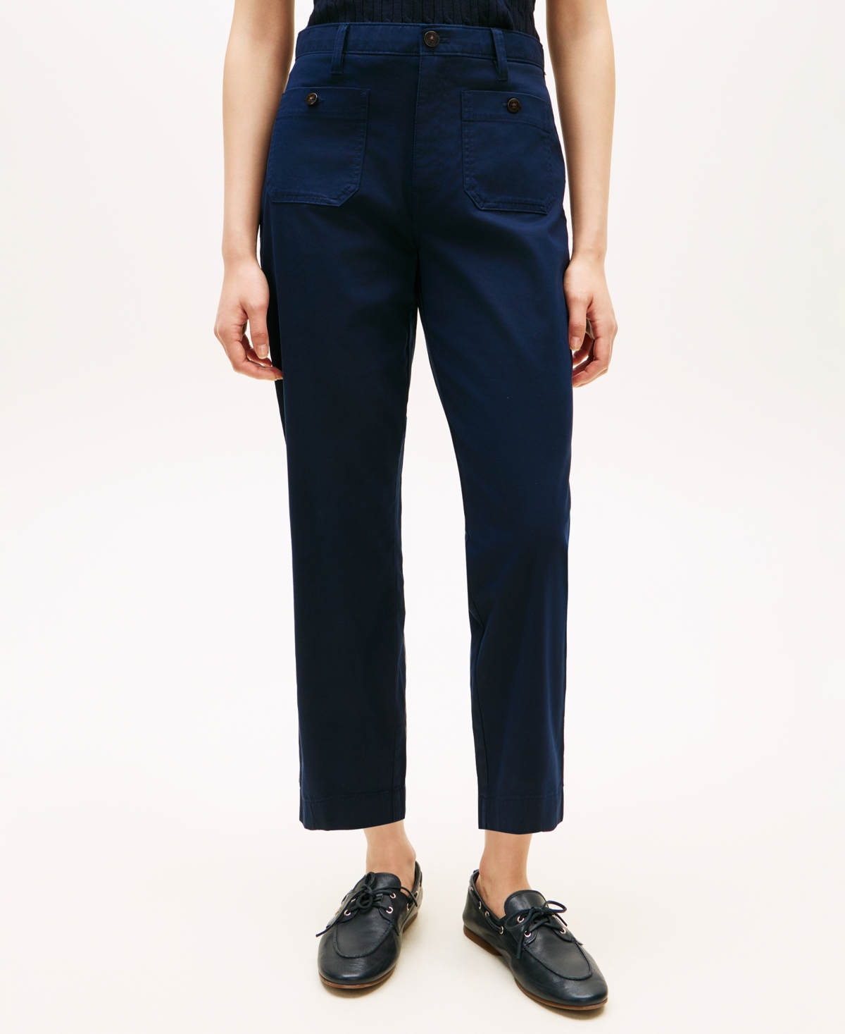 Click here for Tommy Hilfiger Womens Twill Patch Pocket Chinos Pa... prices
