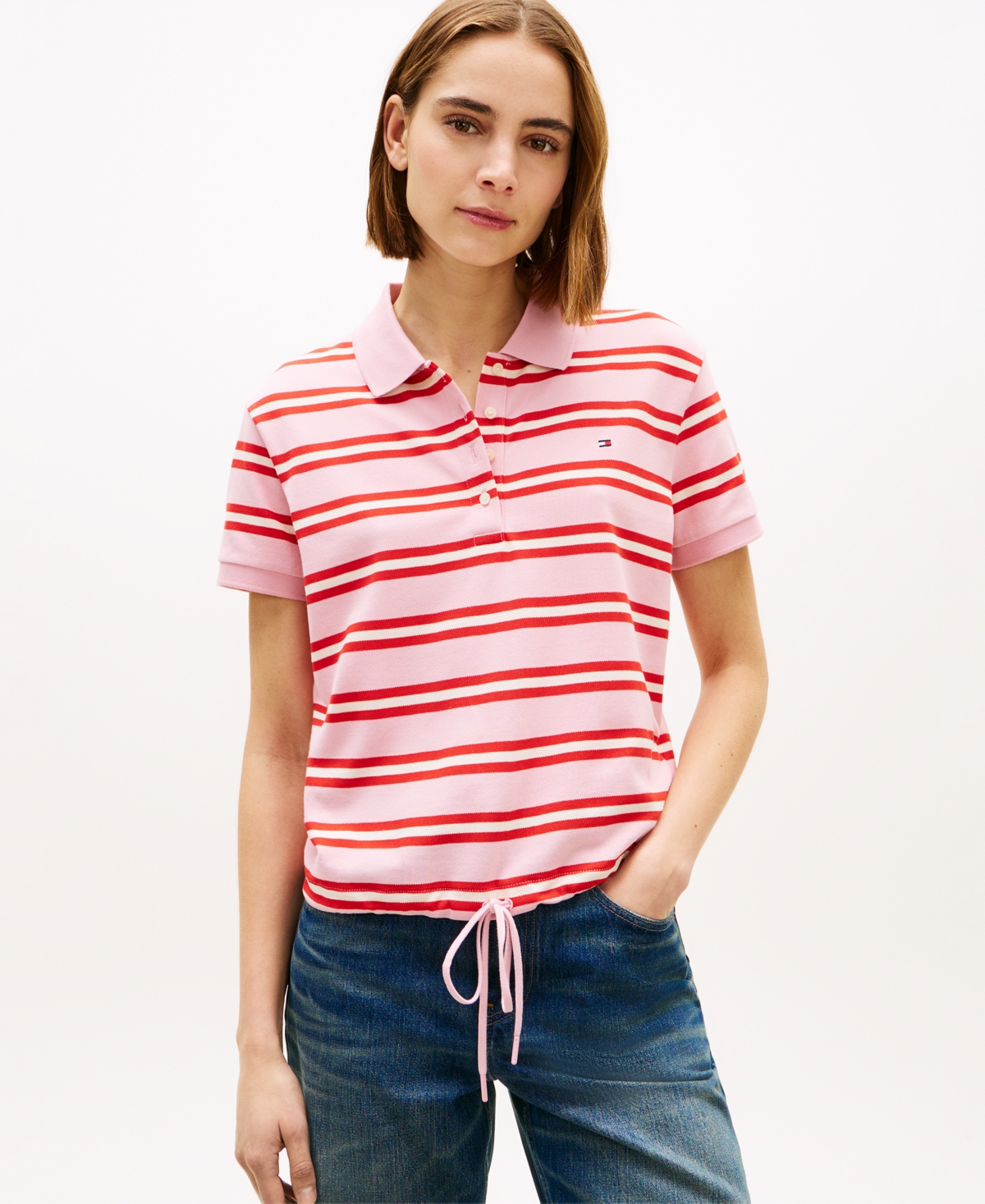 Click here for Tommy Hilfiger Womens Modern Short-Sleeve Polo T-S... prices