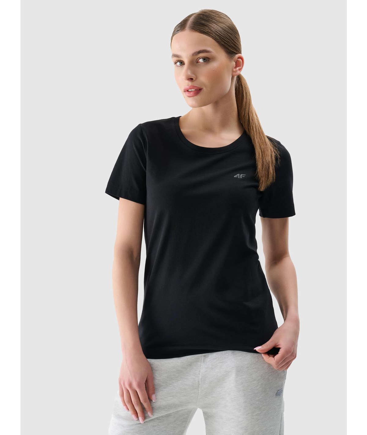 Click here for 4F Womens Regular Plain T-shirt - Black prices