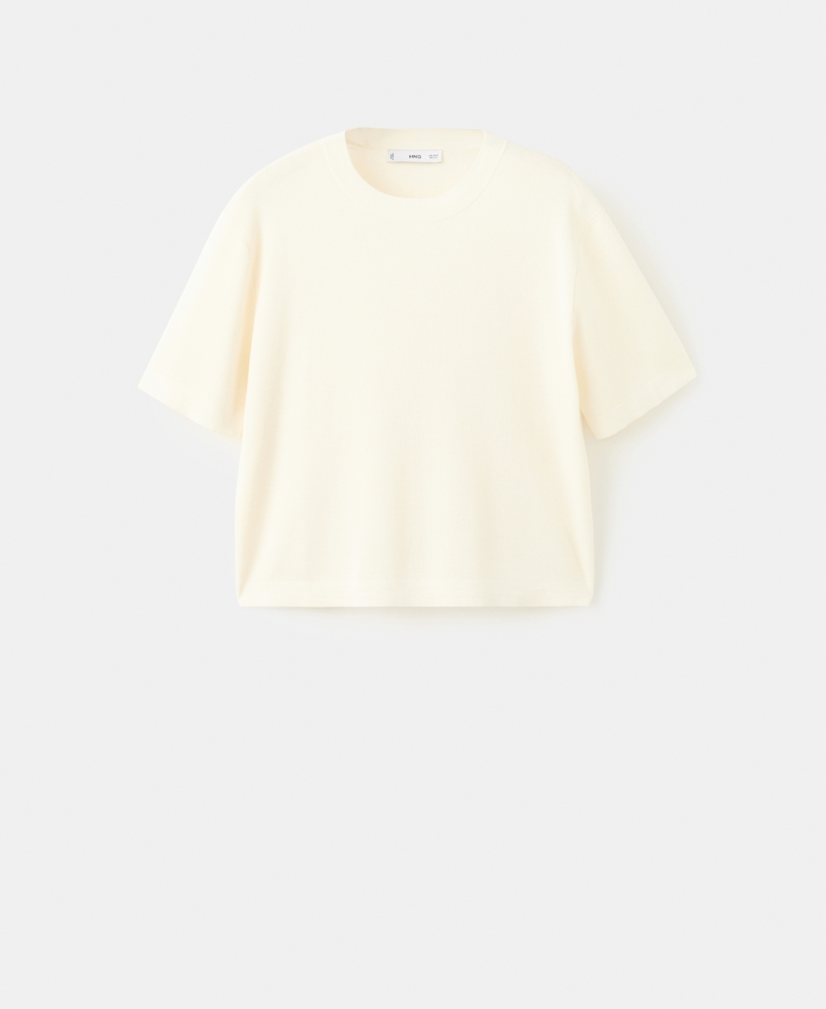 Click here for Mango Womens Short-Sleeved Wool Sweater - Ecru prices