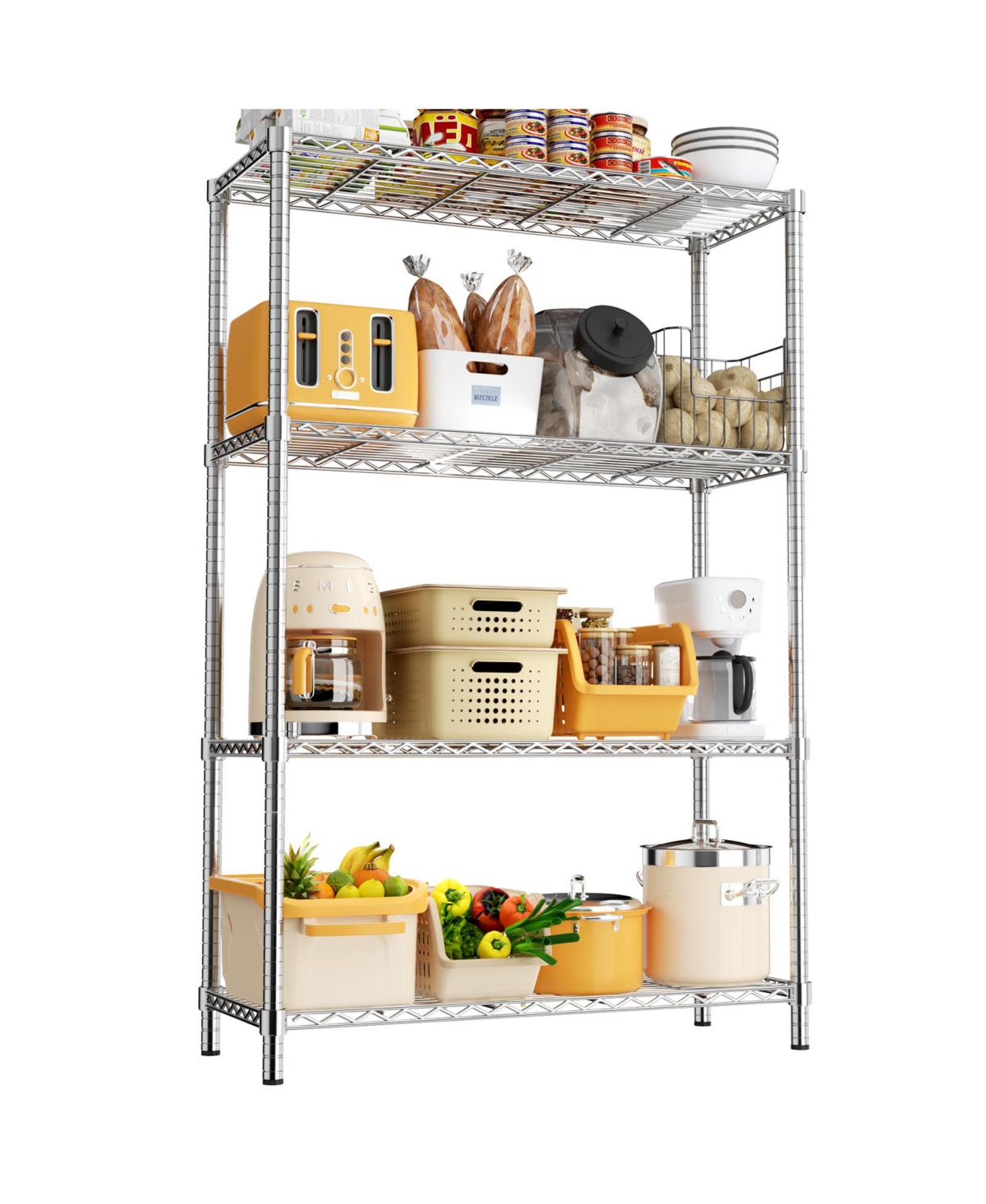Click here for Lovmor 4-Tier 36 in W x 54 in H x 14 in D Height A... prices
