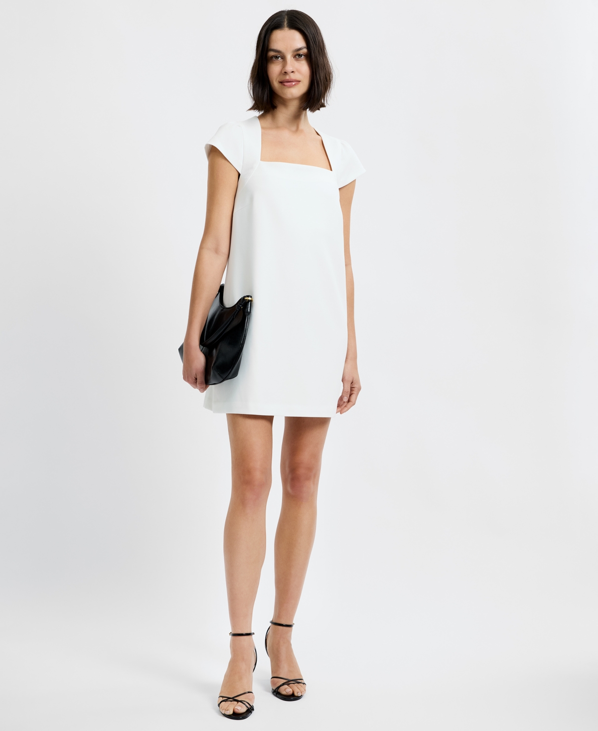 Click here for French Connection Womens Square Neck Whisper Cap S... prices