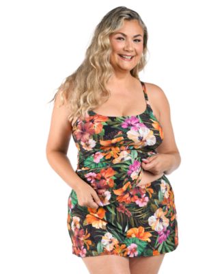Click here for La Blanca Womens Plus Size Tropical Hideaway Linge... prices