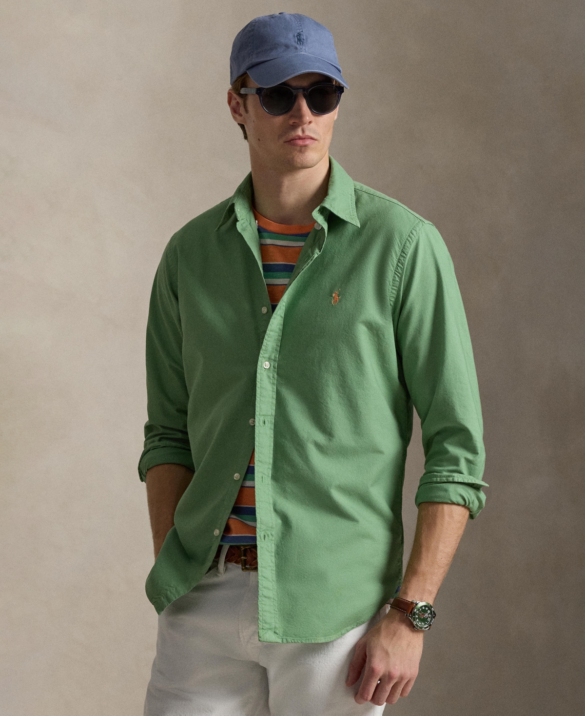 Click here for Polo Ralph Lauren Mens The Iconic Cotton Oxford Sh... prices