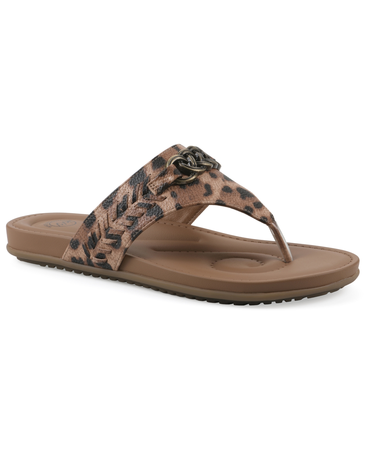 Click here for White Mountain Womens Aladdin Sandals - Tan Leopar... prices