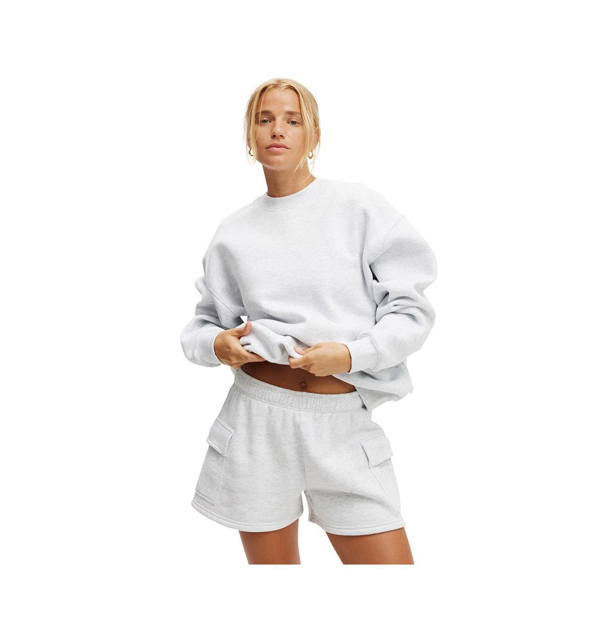 Click here for Cotton On Womens Active Plush Crew Sweatshirt - Cl... prices