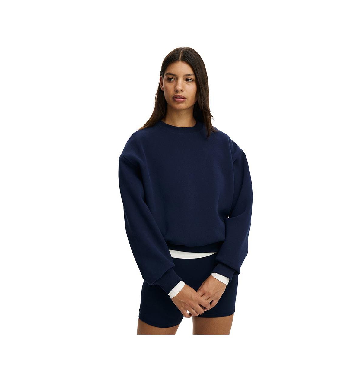 Click here for Cotton On Womens Active Plush Crew Sweatshirt - Pr... prices
