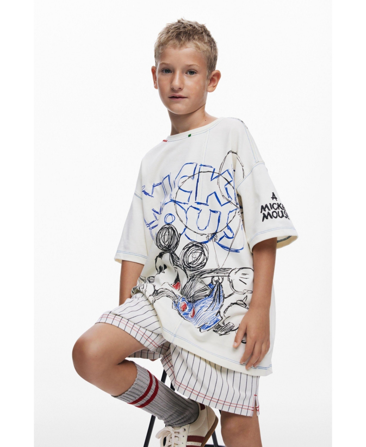 Click here for Desigual Boys Boyss Mickey Mouse running T-shirt -... prices