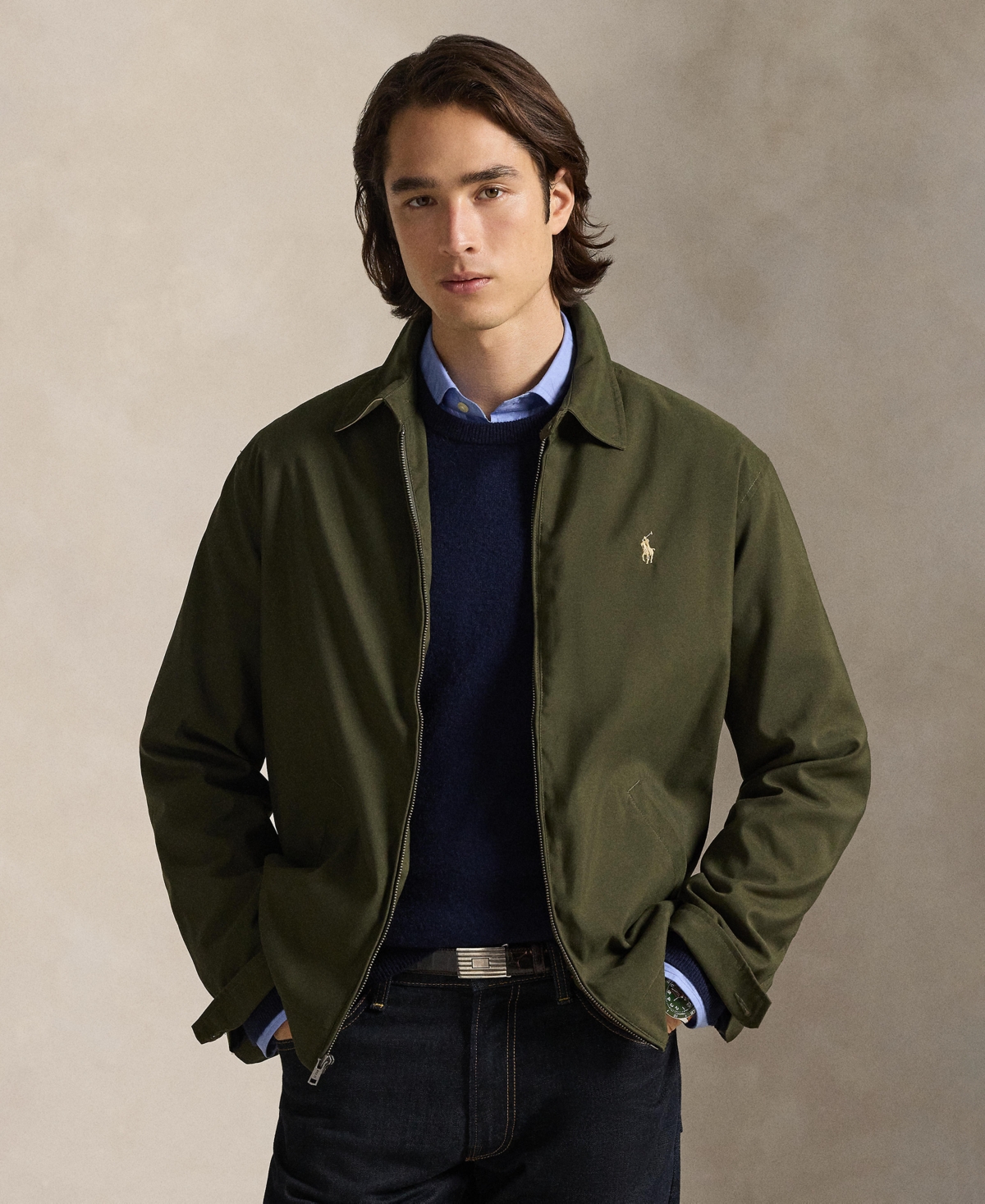 Click here for Polo Ralph Lauren Mens Twill Bi-Swing Straight Col... prices