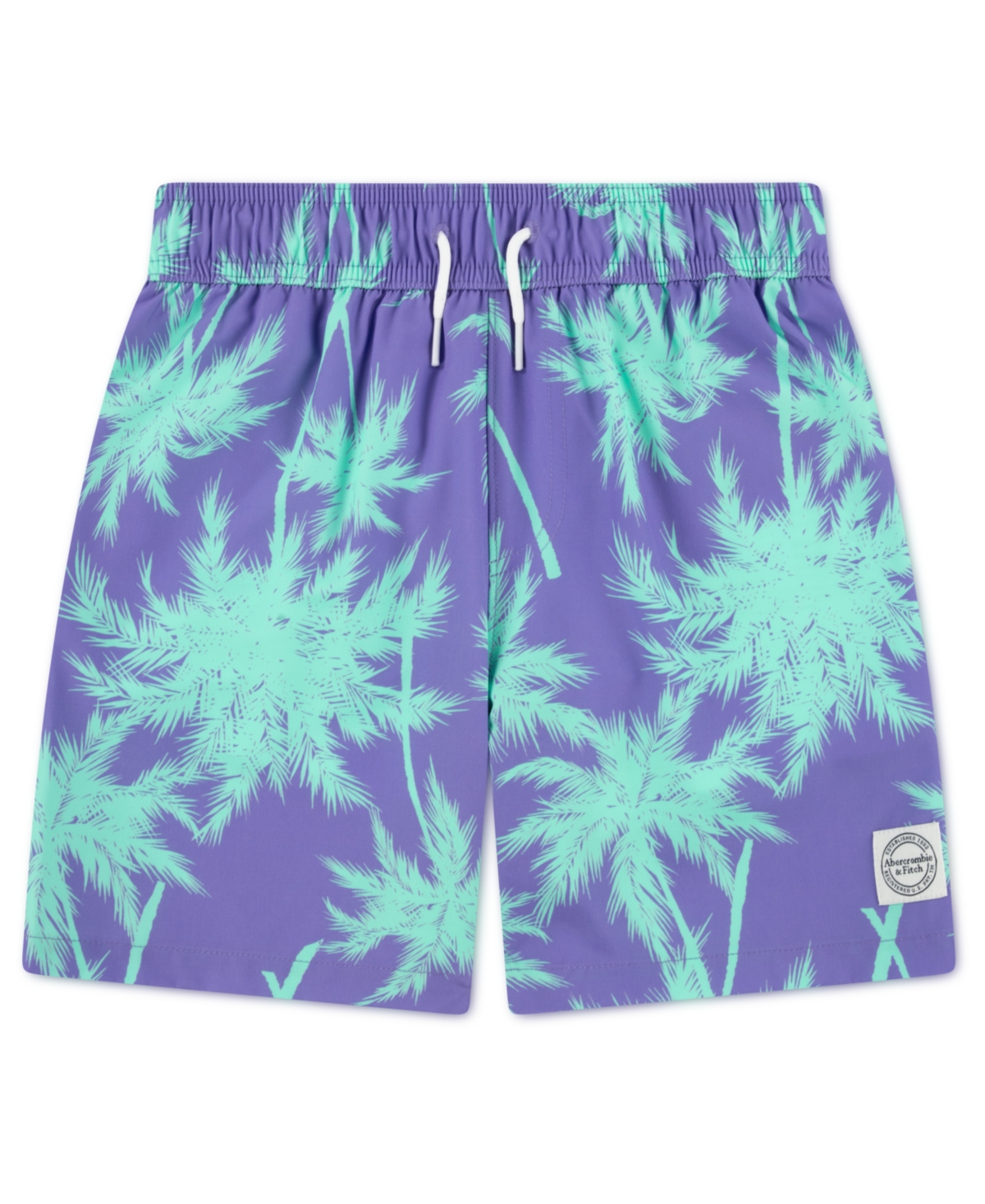 Click here for abercrombie kids Boys 5-8 Printed Swim Trunks - Pu... prices