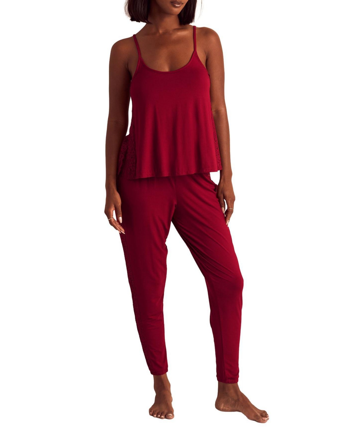 Click here for Adore Me Womens Marsha Pajama Cami & Jogger Set -... prices