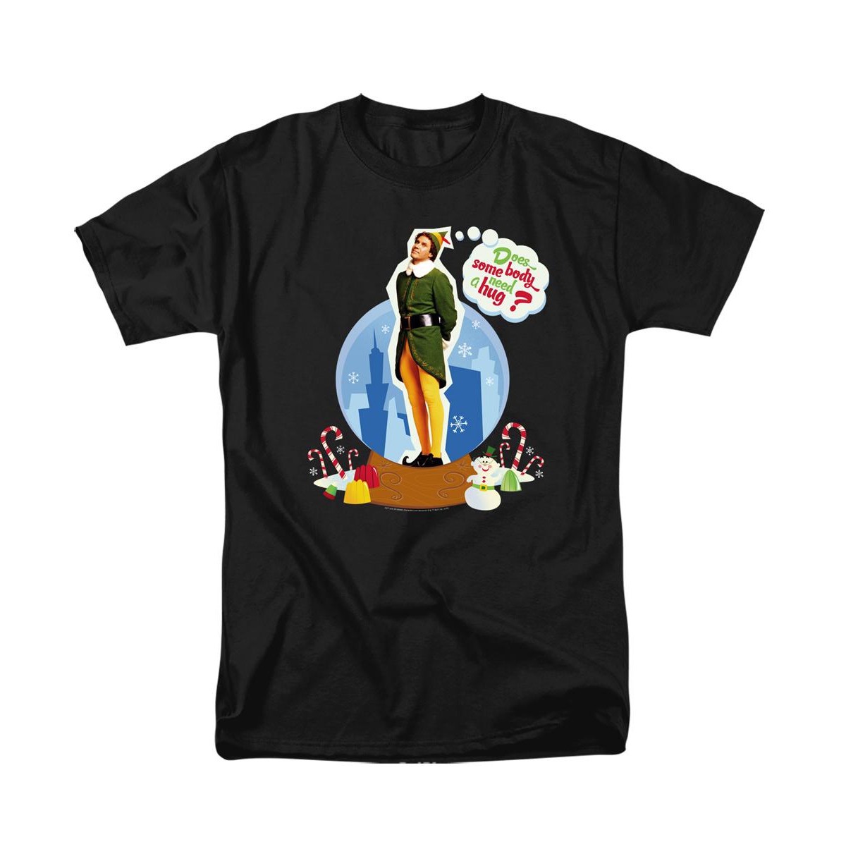 Click here for Elf Mens Does Somebody Need A Hug? T Shirt - Black prices