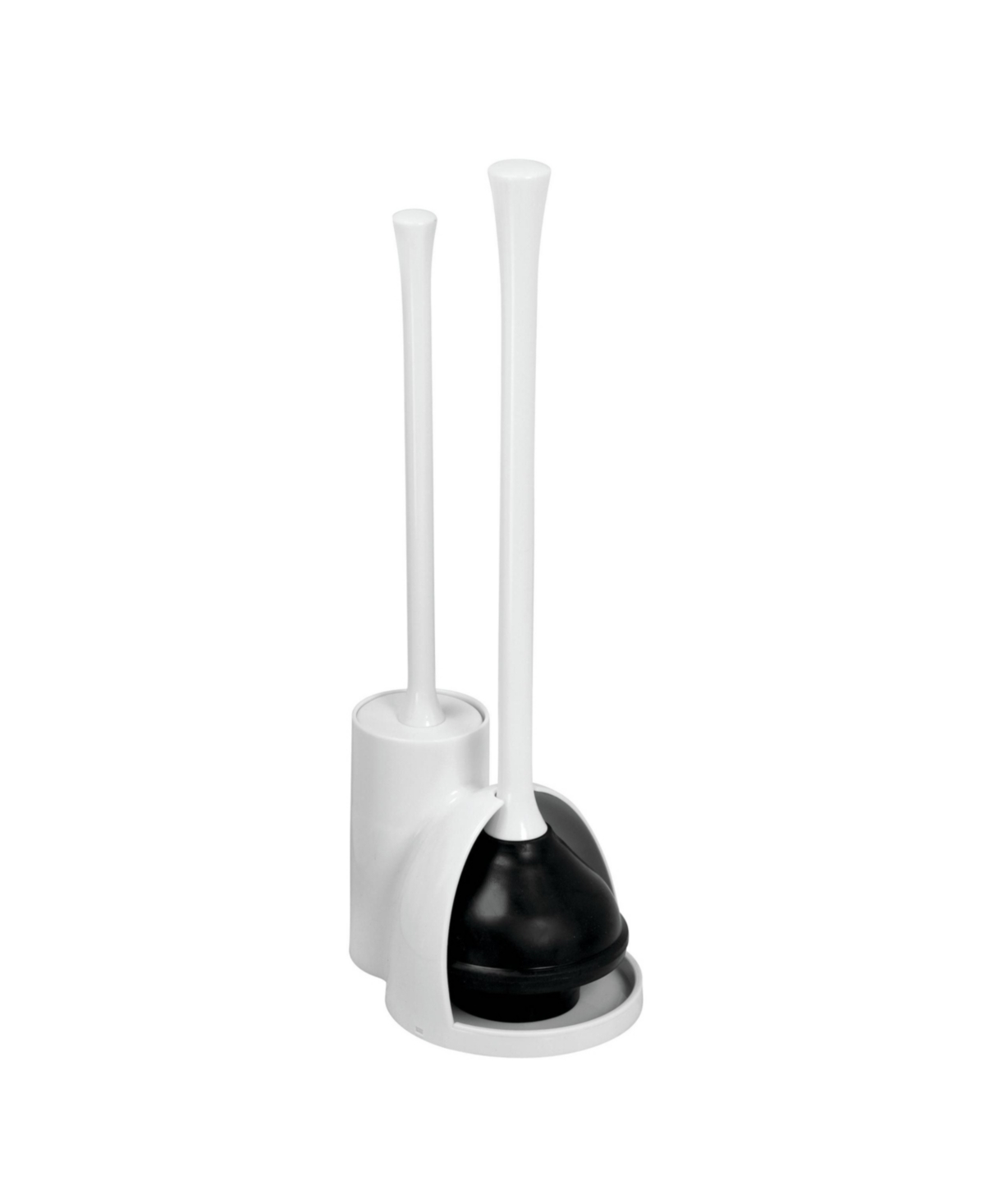 Click here for iDesign Compact Bowl Brush and Plunger Set - White... prices