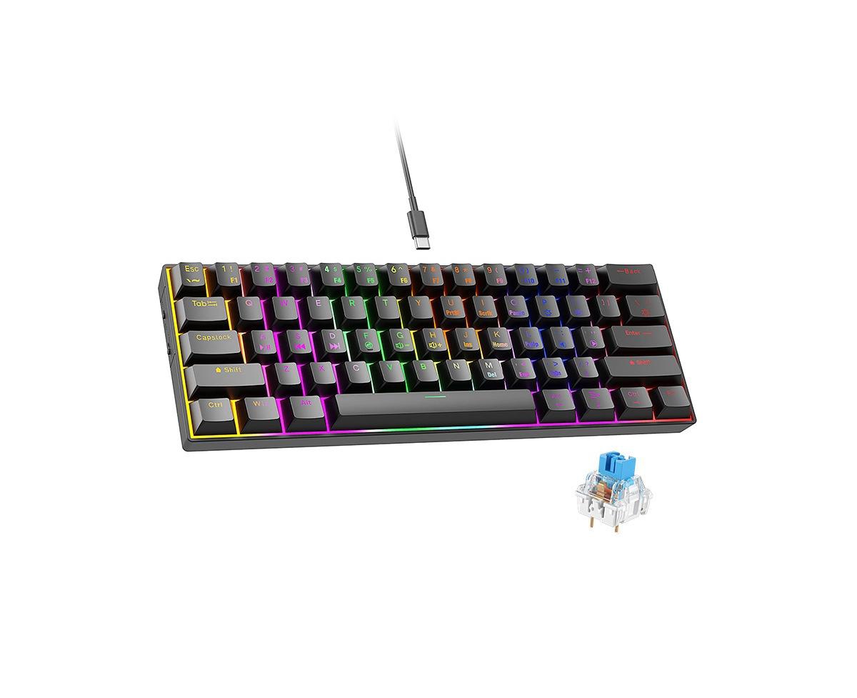 Click here for Risokeys Mechanical Keyboard 61-Key Wired Black: B... prices