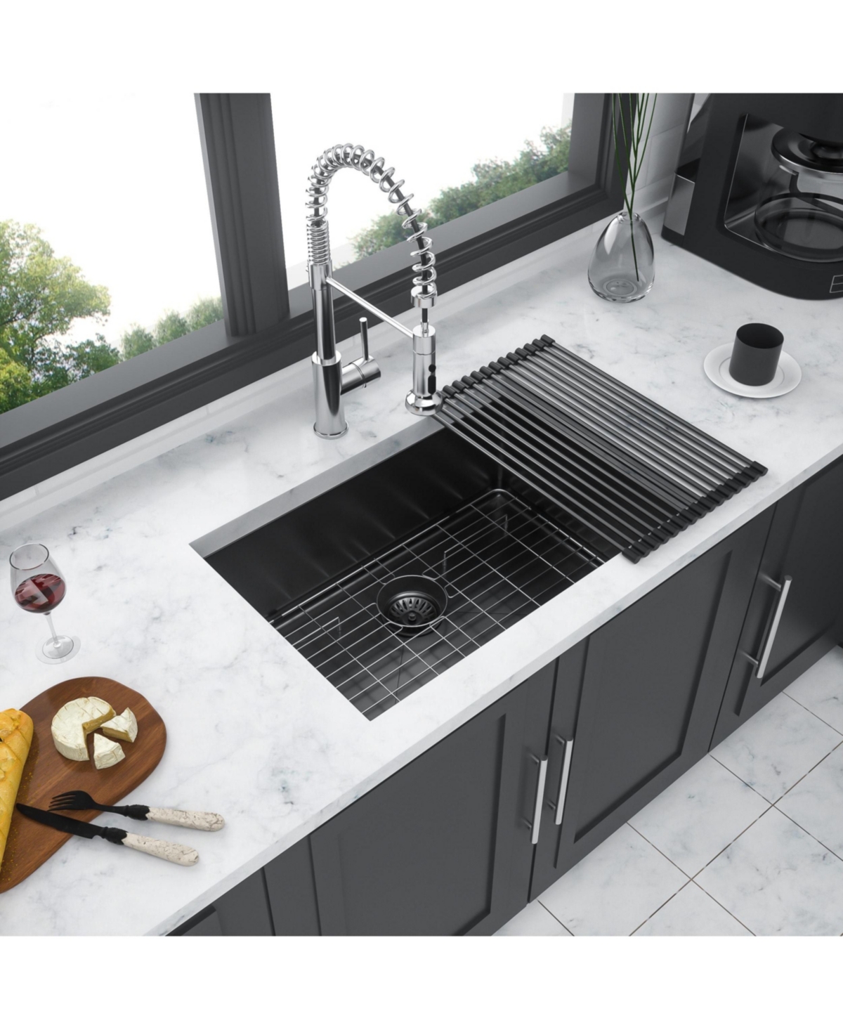 Click here for flynama 23inch Gunmetal Black Undermount Kitchen S... prices