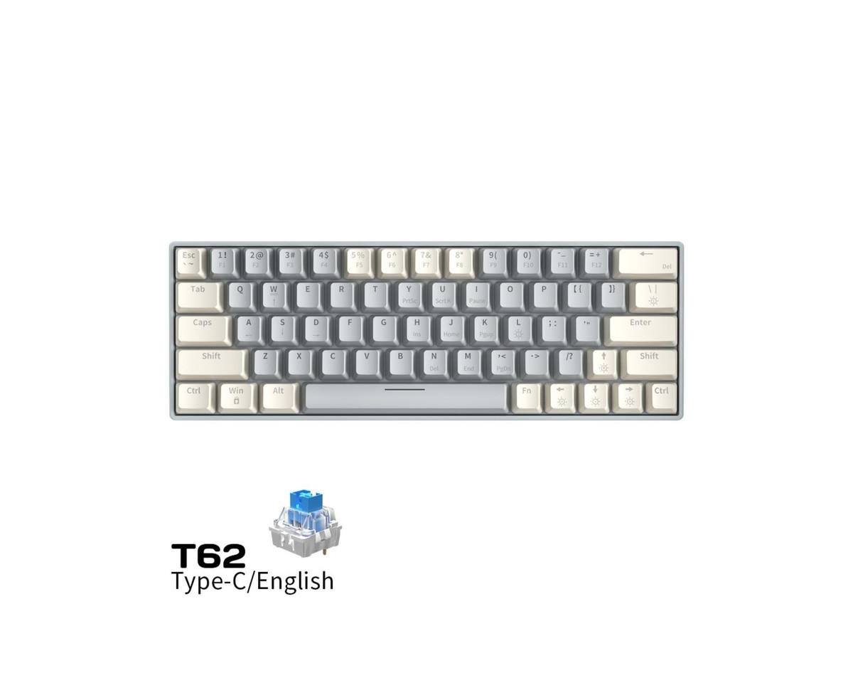 Click here for Risokeys 63-Key Wired Mechanical Keyboard  Blue Sw... prices