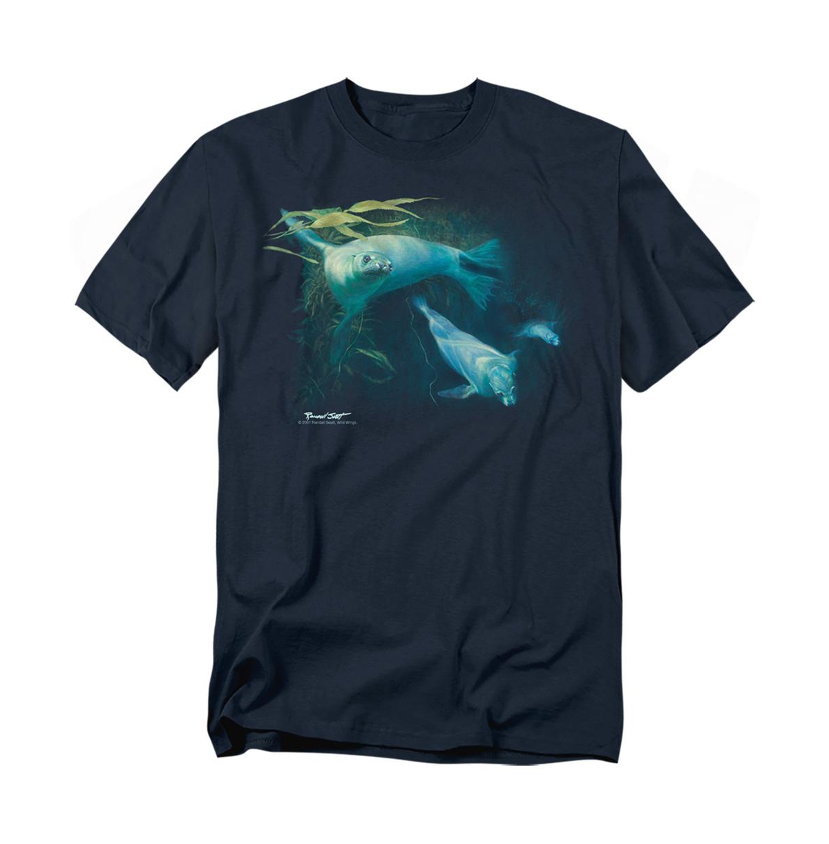Click here for Wild Wings Mens Wildlife Kelp Patrol T Shirt - Nav... prices