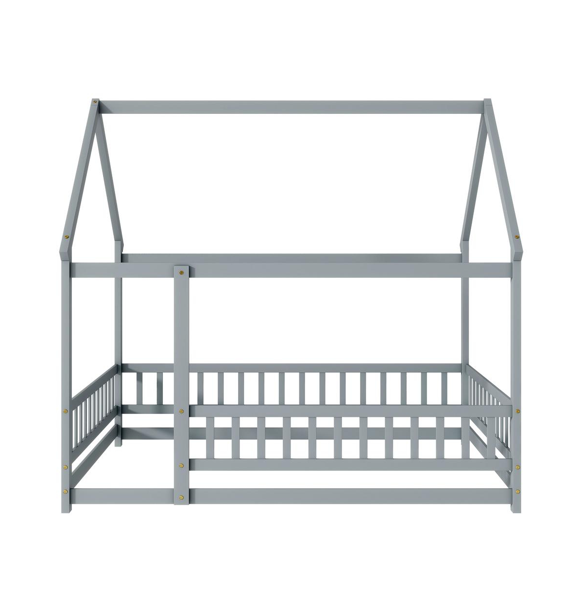 Click here for Cesicia Full Size House Floor Bed with Roof Frame... prices