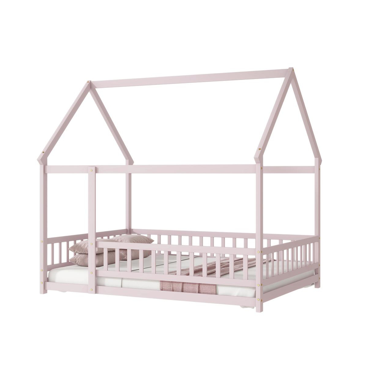 Click here for Cesicia Full Size House Floor Bed with Roof Frame... prices