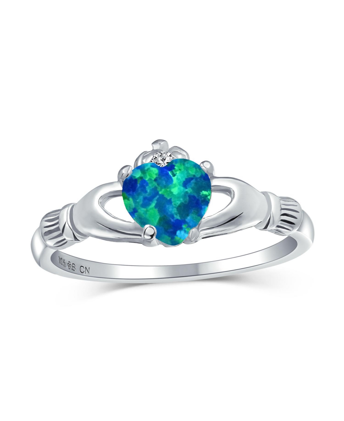 Click here for Bling Jewelry Celtic Irish Friendship Heart Blue C... prices